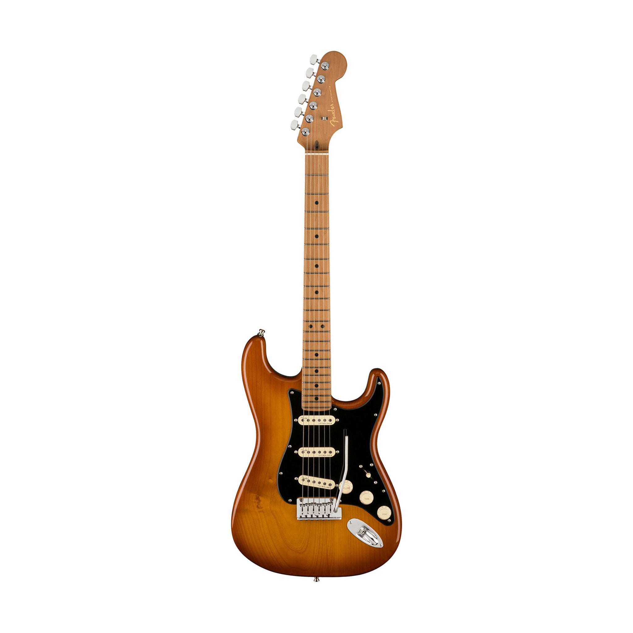 Fender American Ultra Stratocaster Electric Guitar, Roasted Maple FB ...